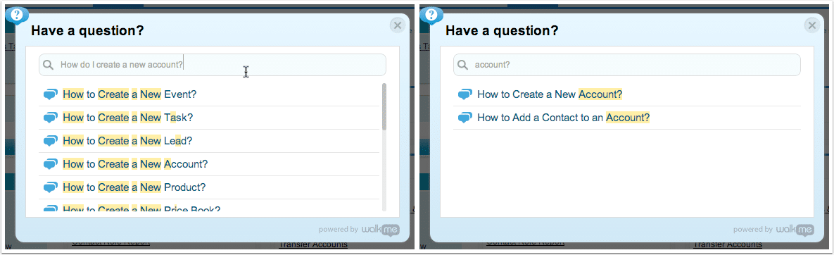Using WalkMe with Salesforce