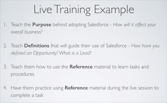 How to Cover Everything in Your One Hour Salesforce Training Session